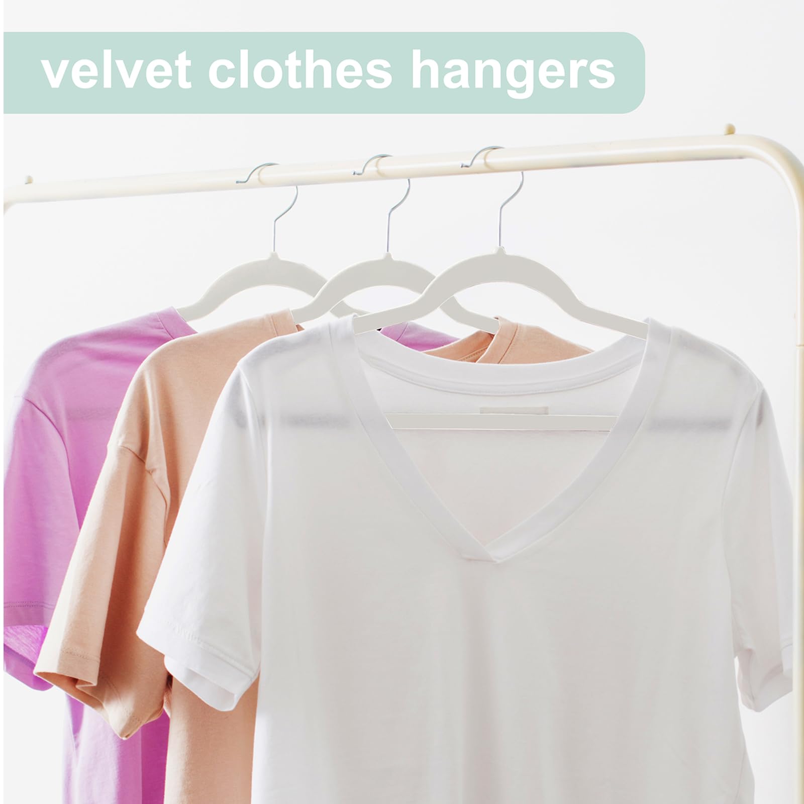 Premium Velvet Hangers 50 Pack, Non-Slip Clothes Hangers,Suit Hangers-Pants Hangers with 360 Degree Rotatable Hook, Ideal for Heavy Duty Coat, Grey