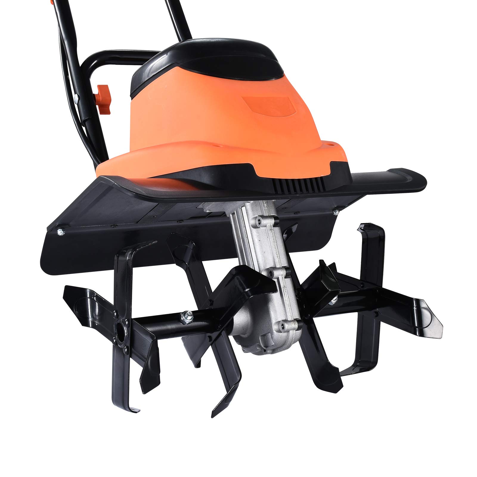 Hattomen Electric Garden Tiller, 8.5 Amp Electric Cultivator, 14 Inch Tilling Width, 8 Inch Working Depth, for Garden, Lawn, Digging, Weed Removal, Soil Cultivation