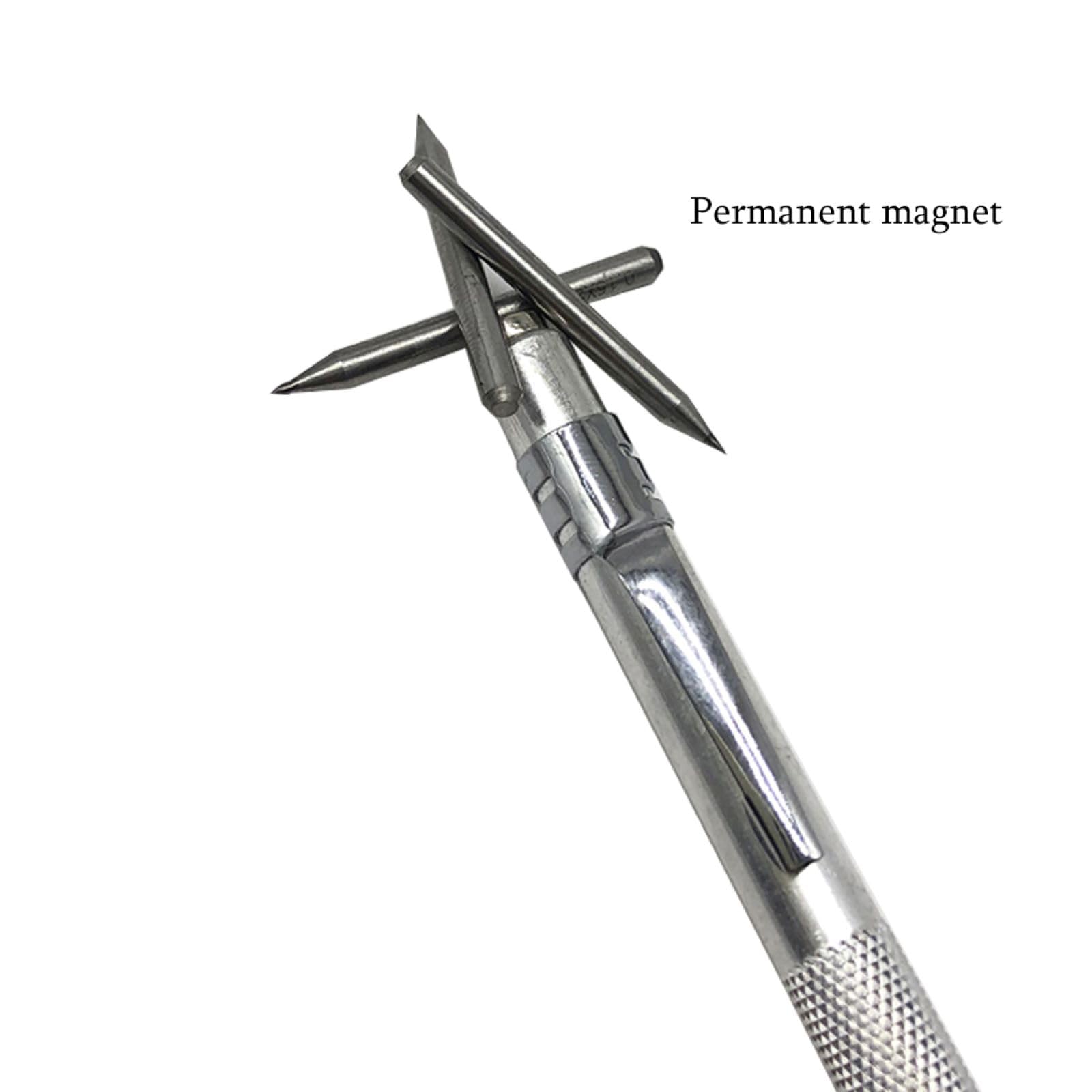NEPAK 4 Pack Metal Scribe Tool,Tungsten Carbide Scriber Pen with Magnet, for Machinist,Engraving,Welding(with 24 Marking Tips)