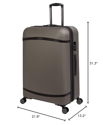 it luggage Quaint 31" Hardside Checked 8 Wheel Expandable Spinner, Cobblestone with Mulch Trim