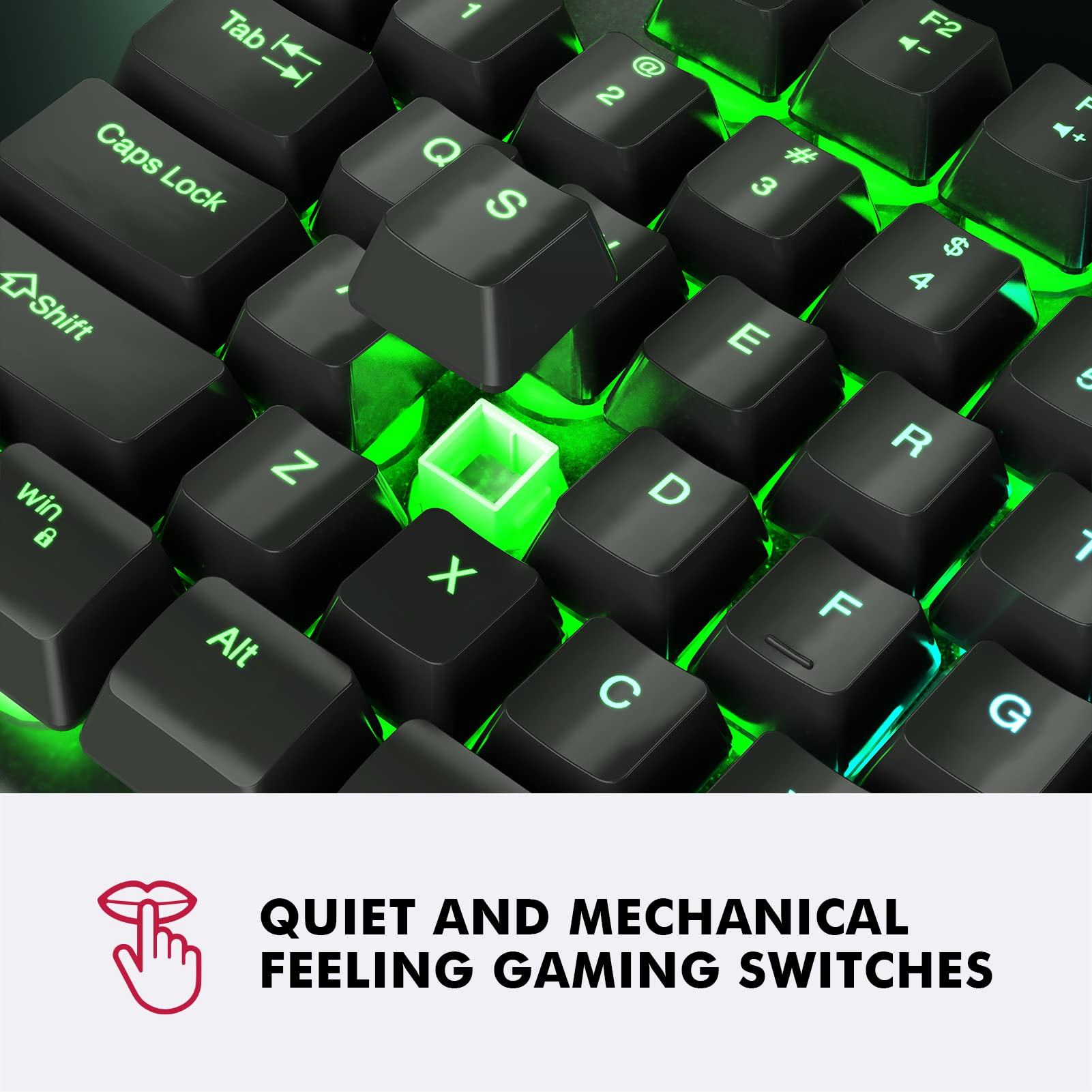 NPET K611 60% Mechanical Gaming Keyboard and K10 Gaming Keyboard