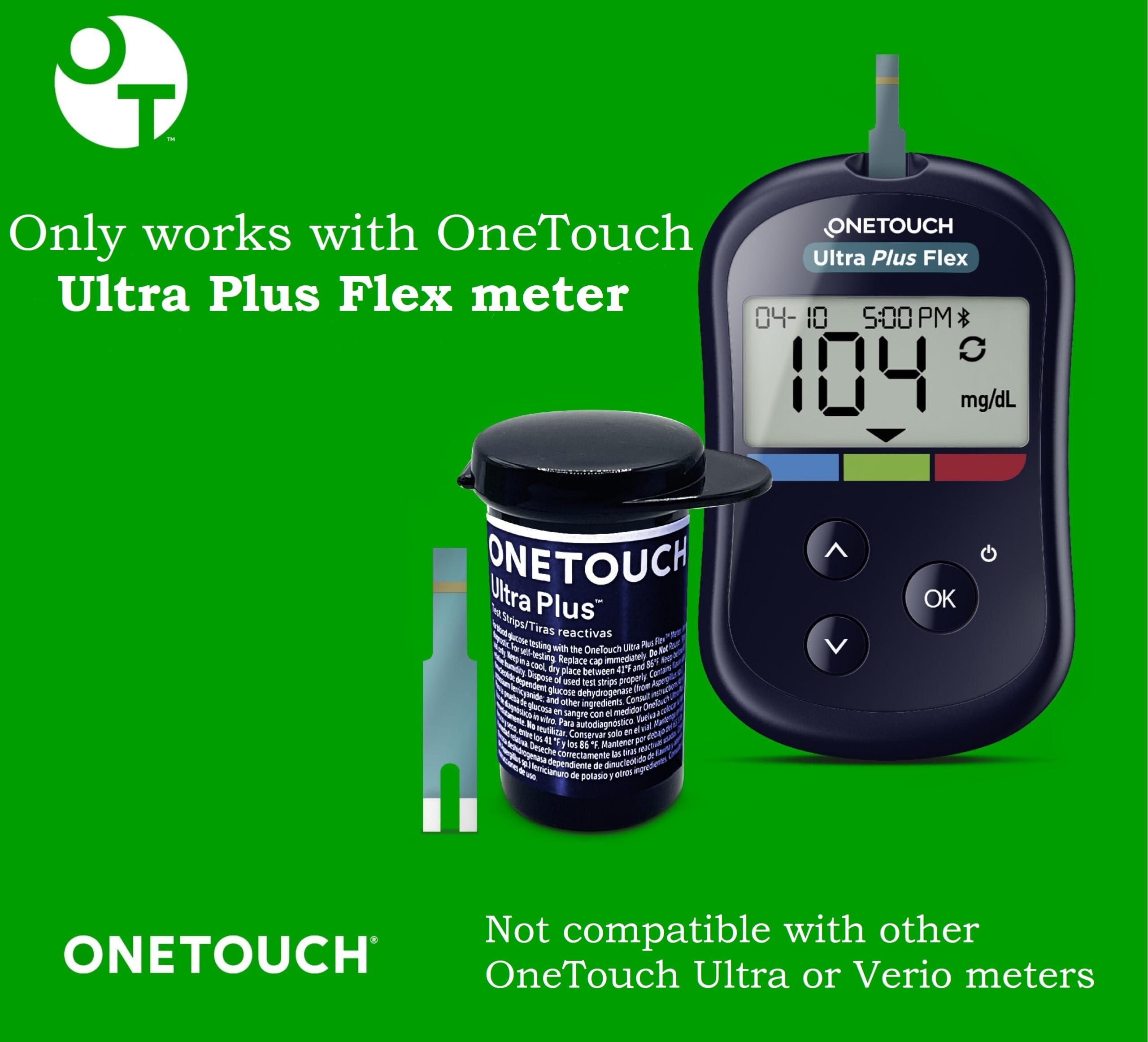 OneTouch Ultra Plus Test Strips for Diabetes Value Pack - 90 Test Strips | Diabetic Test Strips for Blood Sugar Monitor | Self Glucose Testing | (Only Works with OneTouch Ultra Plus Flex Meter)