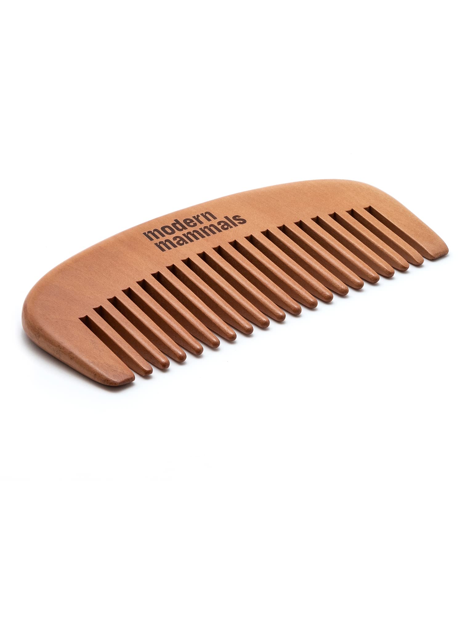 Modern Mammals Light Shampoo Bar & Wooden Comb Bundle - Low Suds, Low Lather, No Poo, Anti Poof, Fragrance-Free