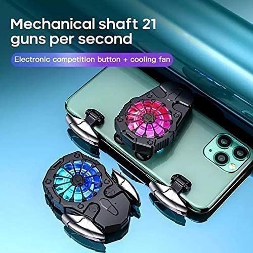MZLXDEDIAN Mobile Phone Cooler, Cellphone Fan for Mobile Gaming Phone, Game Handle Radiator Mobile Phone Cooler Mini Cooling Fans, Works with iOS& Android