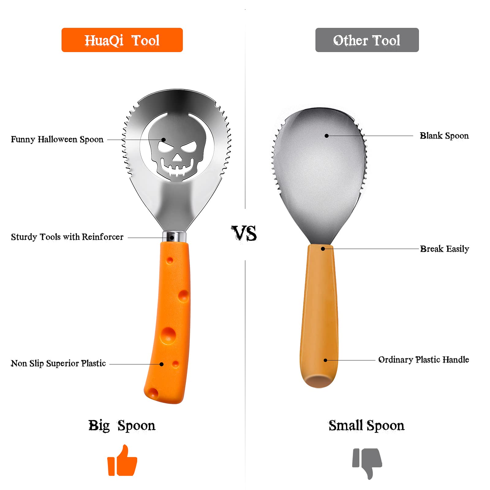 HuaQi Halloween Pumpkin Carving Kit: Halloween Decorations Pumpkin Carving Tools Pumpkin Carving Power Tools with Carrying Case for Kids Adults