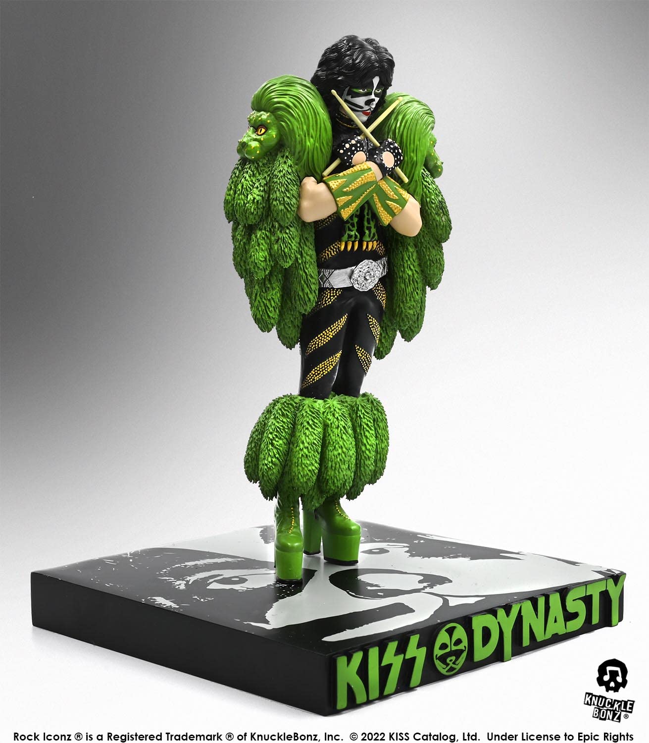 Knucklebonz - KISS (Dynasty) The Spaceman Rock Iconz Limited Edition Collectible Statue (only 3000 Created) - Rock Iconz, Officially Licensed, Includes CoA
