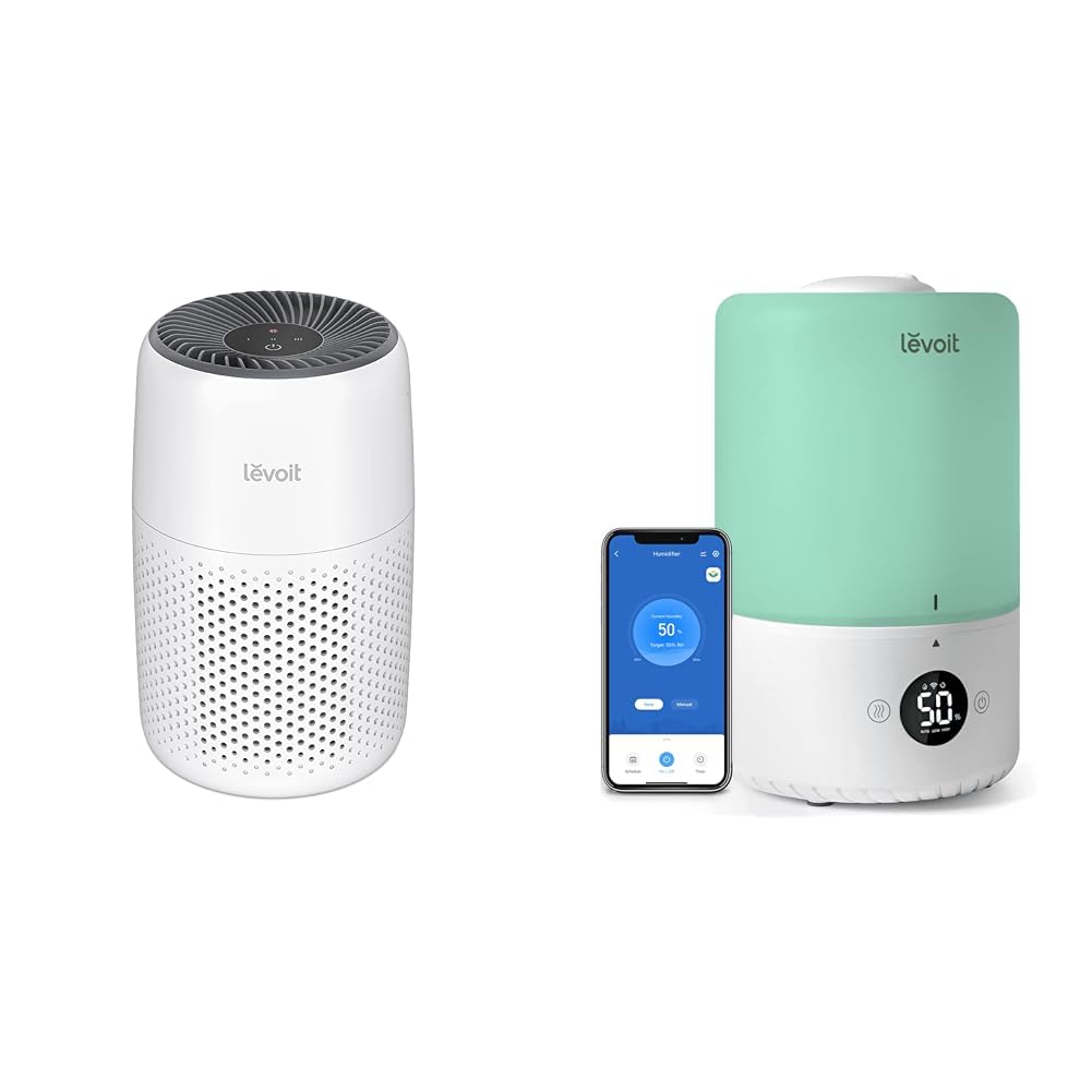 LEVOIT Air Purifiers for Bedroom Home & Smart Cool Mist Top Fill Humidifiers for Bedroom with Sensor