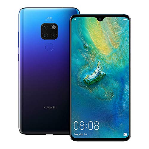Huawei Mate 20 (HMA-L29) 6GB / 128GB 6.53-inches LTE Dual SIM Factory Unlocked - International Stock No Warranty (Twilight)