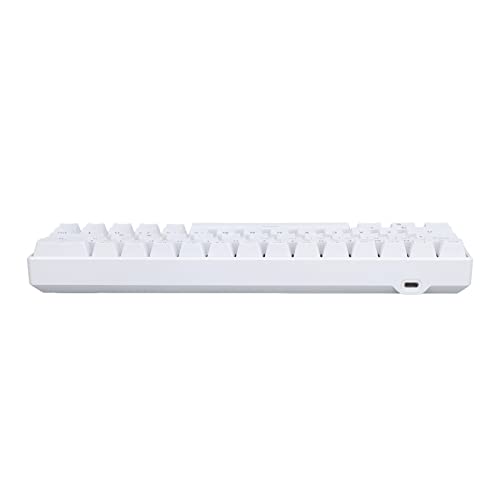 Jopwkuin Computer Keyboard, RGB Long Battery Life Mechanical Gaming Keyboard 64 Keys for Office for Home for Gaming(Linear Action Switch)