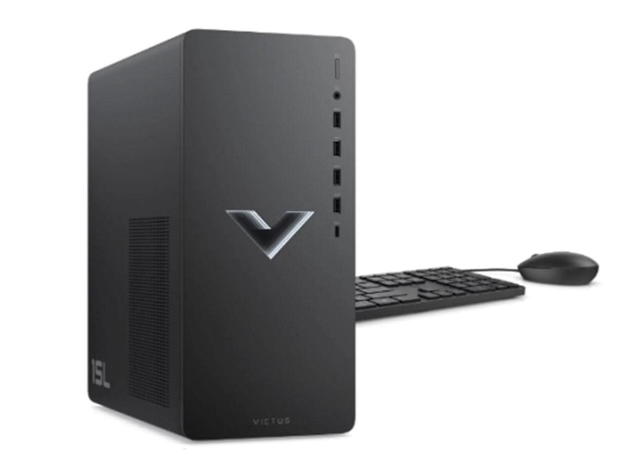 HP Gaming Premium Desktop | AMD Ryzen 7 5700G(Beat i7-1255U) | 32GB DDR4 | 512GBSSD | AMD Radeon RX 6600XT | Windows 11 Pro | Black | Bundled with Mouse Pad