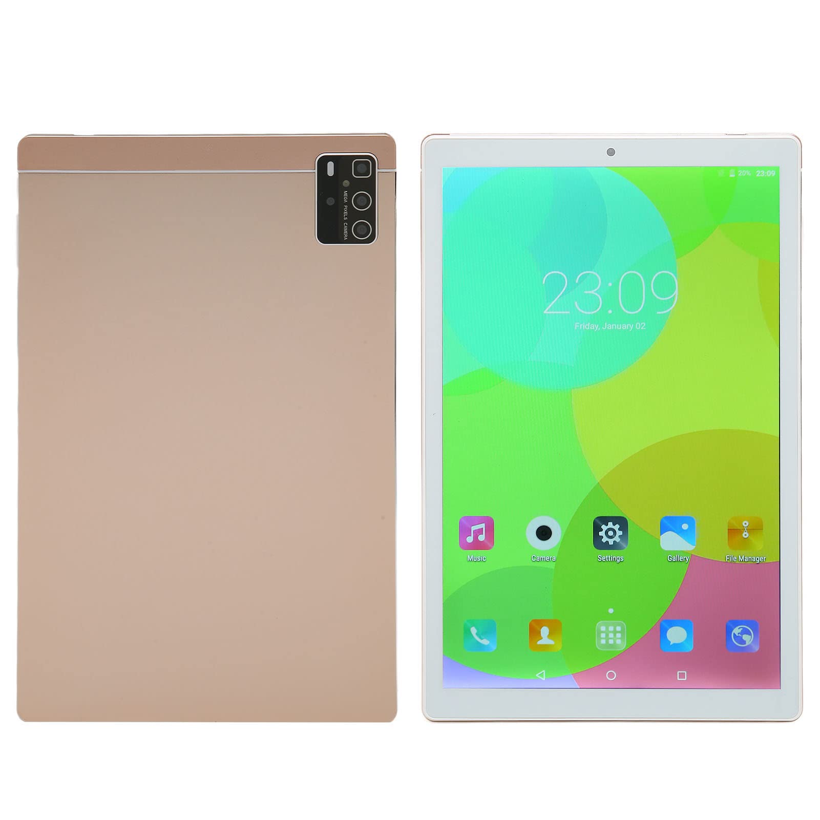 Kufoo Gaming Tablet, 100-240V 6GB RAM 128GB ROM 10.1 Inch Tablet 2560 X 1600 Front 5MP Rear 8MP for Home (US Plug)