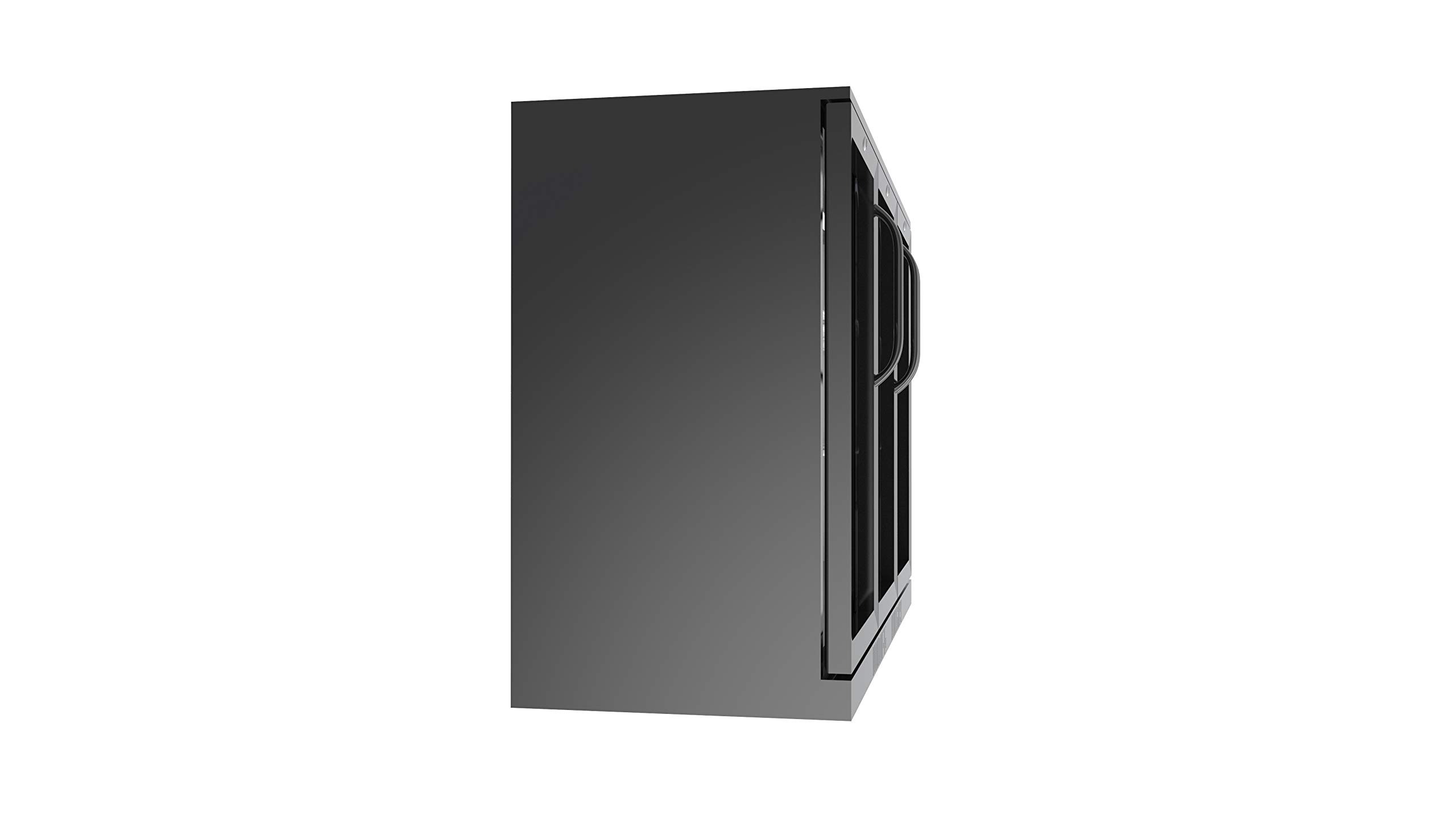 KoolMore - BC-3DSW-BK 3 Door Back Bar Cooler Counter Height Glass Door Refrigerator with LED Lighting - 11 cu.ft, Black