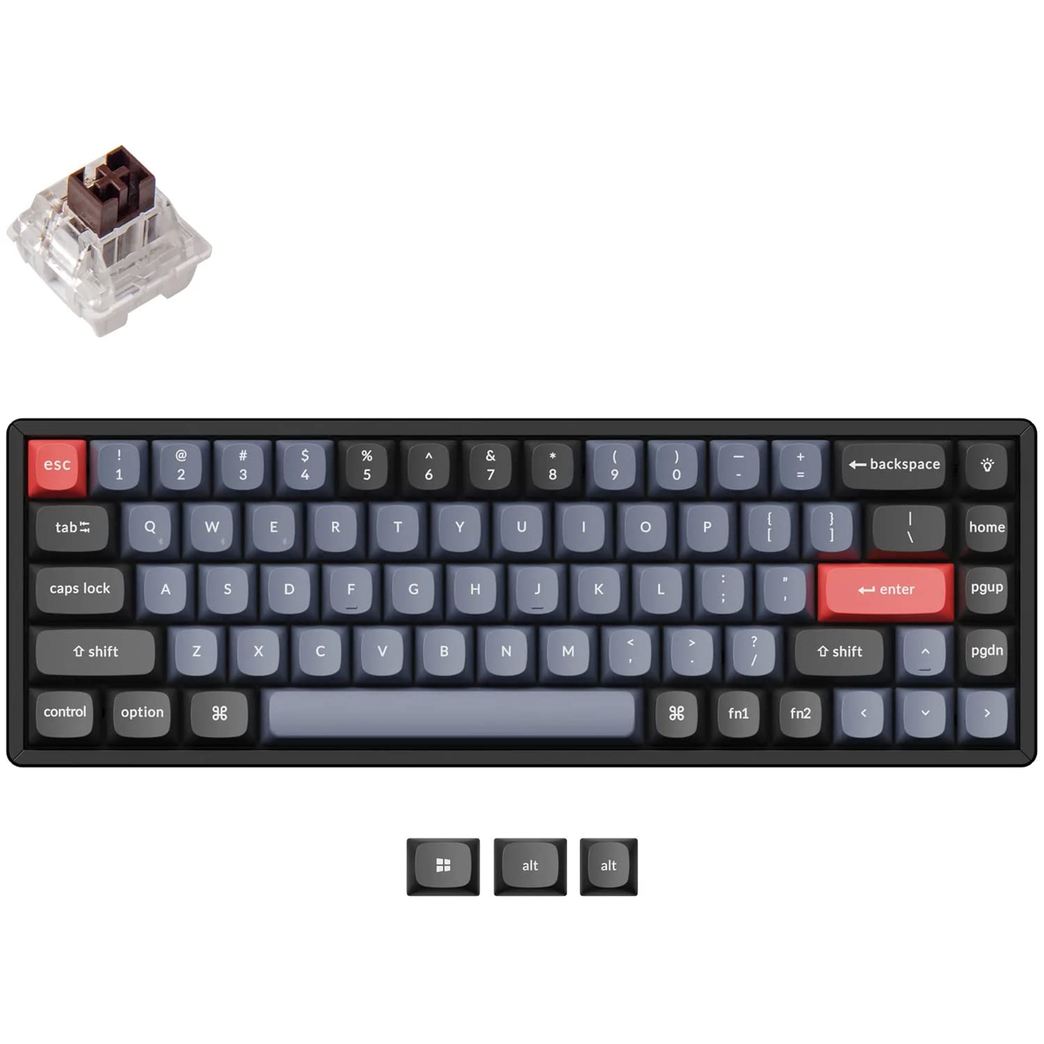 Keychron K6 Pro QMK/VIA Wireless Mechanical Keyboard, Hot-Swappable Aluminum Frame Custom Programmable Keyboard with RGB Backlit, Keychron K Pro Brown Switch for Max Windows Linux