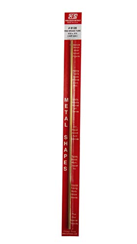 K & S Precision Metals 8128 Round Brass Tube, 5/32" OD