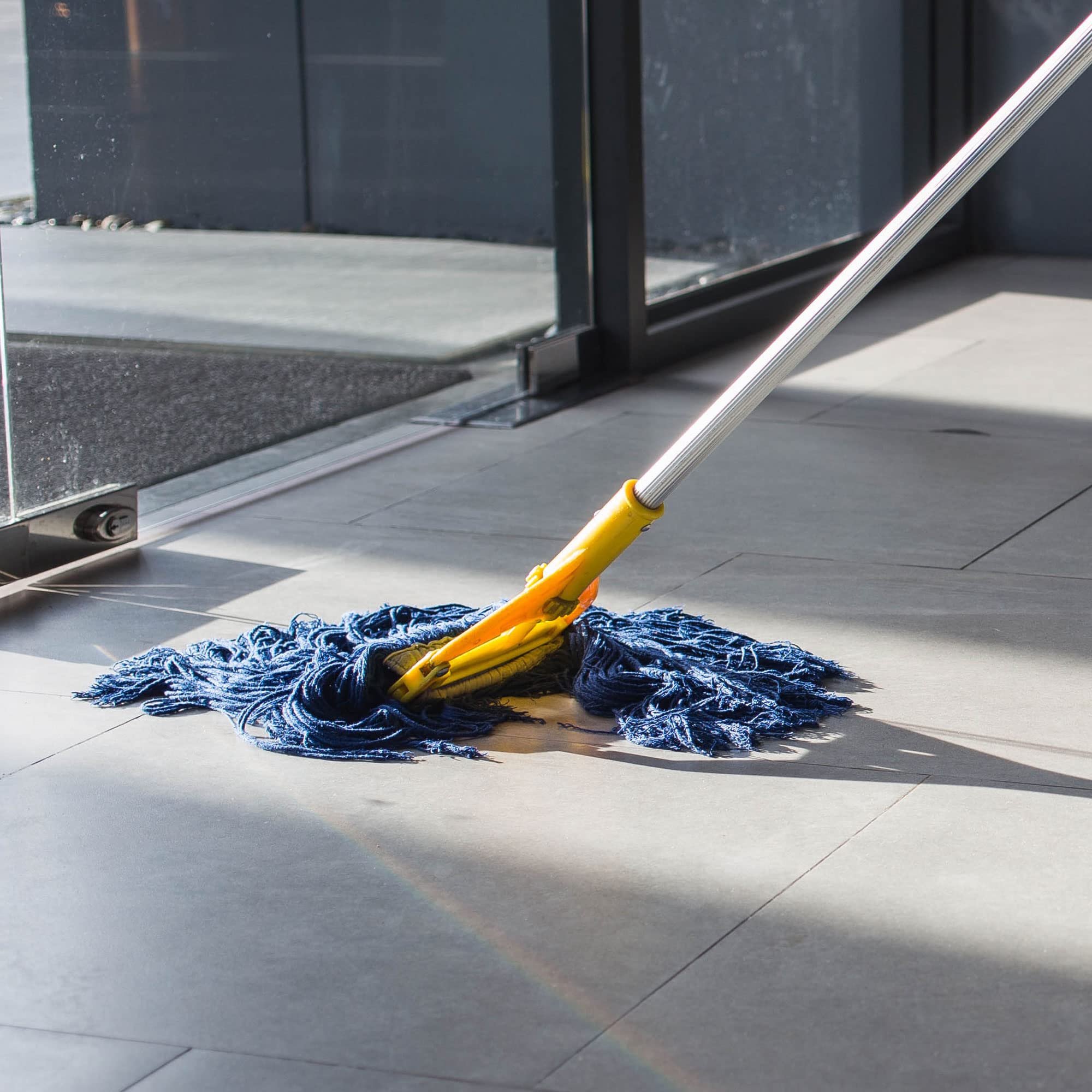 MECCANIXITY Commercial Mop Heads Replacement 40x27cm Cotton Yarn for Wet/Dry Mop Floor Cleaning Pads, Yellow