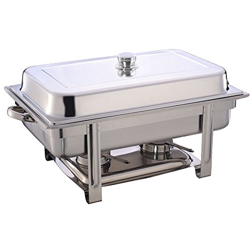 HUBERT Chafer 9 1/2 Quart Stainless Steel - 24 4/5"L x 13 4/5"W x 12 3/5"H