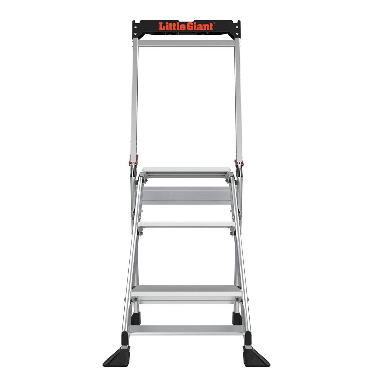 Little Giant Ladder Systems, Jumbo Step, 3-Step, 2 Foot, Step Stool, Aluminum, Type 1AA, 375 lbs Weight Rating, (11903), Gray