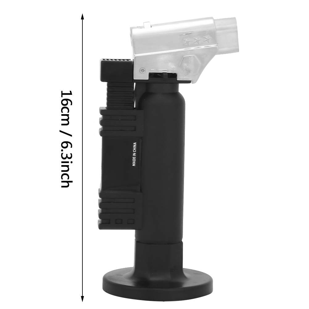 Kitchen Torch, Refillable Butane Torch Lighter Blow Torch with Safety Lock and Adjustable Flame for Baking, Cooking, Gold and Silver Jewelers, Metal Welding(Butane Gas Not Included)