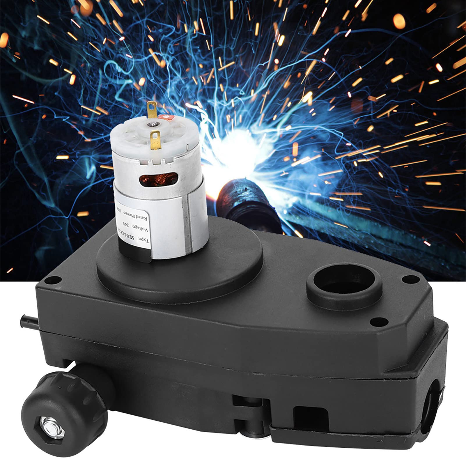 Kadimendium Mig Welder Roll Wire Feed Motor Automatic Feed 0.8/1.0mm Soldering Wire Feeder Machine DC 24V 10W Flux Core Wire for MIG Welder