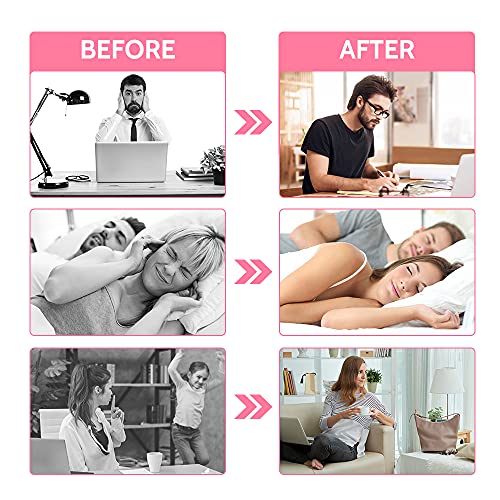 LYSIAN Slim Size Foam Ear Plugs for Noise Reduction Small Ear Women, Kids-35dB SNR Noise Canceling Earplugs for Sleeping, Snoring, Work, Shooting, Study Loud Noise, Pink-100 Pairs,