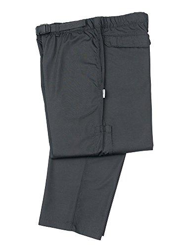 KNG Mens Vented Active Chef Pant, Black, L