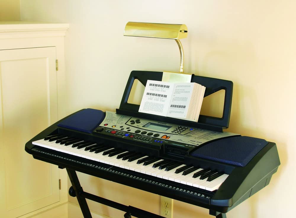 House Of Troy GP10-7 Grand Piano Portable Lamp, 10", Black