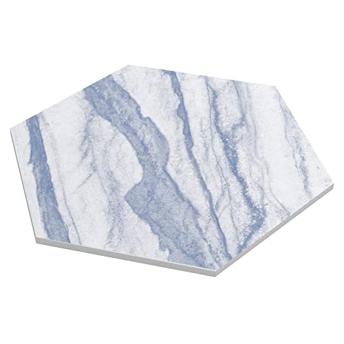 Ivy Hill Tile Macauba Hex Azur 4 in. x 0.43 in. Matte Porcelain Floor and Wall Tile Sample