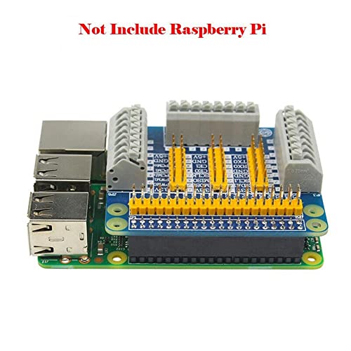 MOOKEENONE 1 Set Multifunctional DIY Board, 40-Pin GPIO Multifunctional Extension Board DIY Kit for Raspberry Pi 3B/3B+/4B