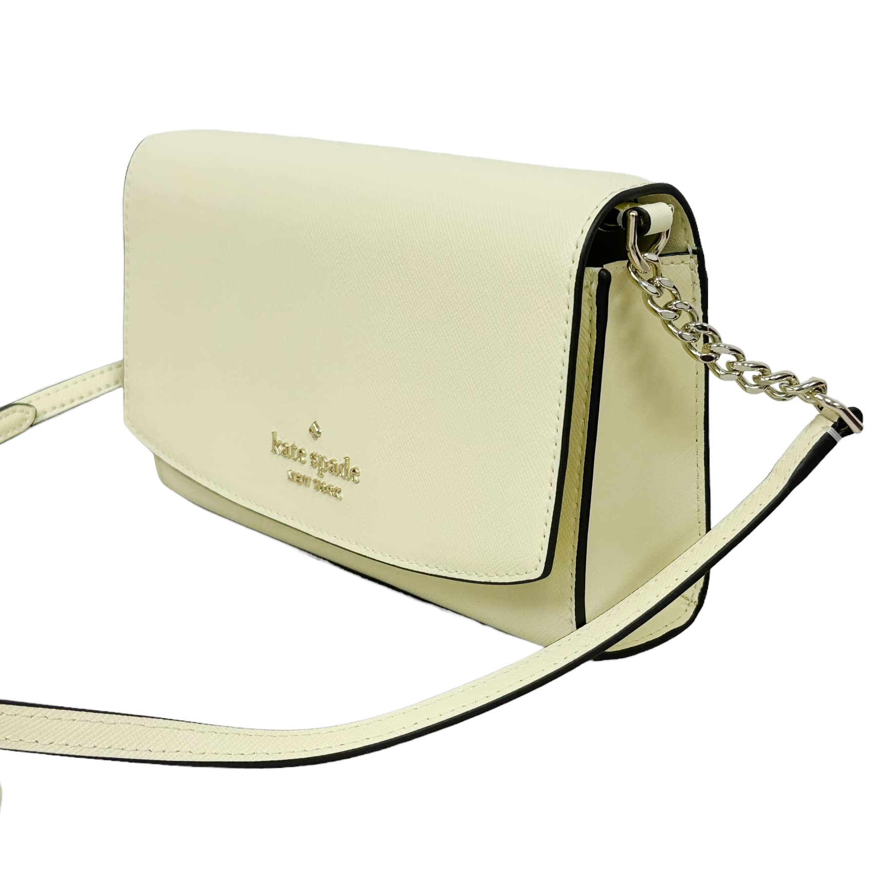 Kate Spade Staci Small Flap Chain Crossbody Lemon Fond Yellow