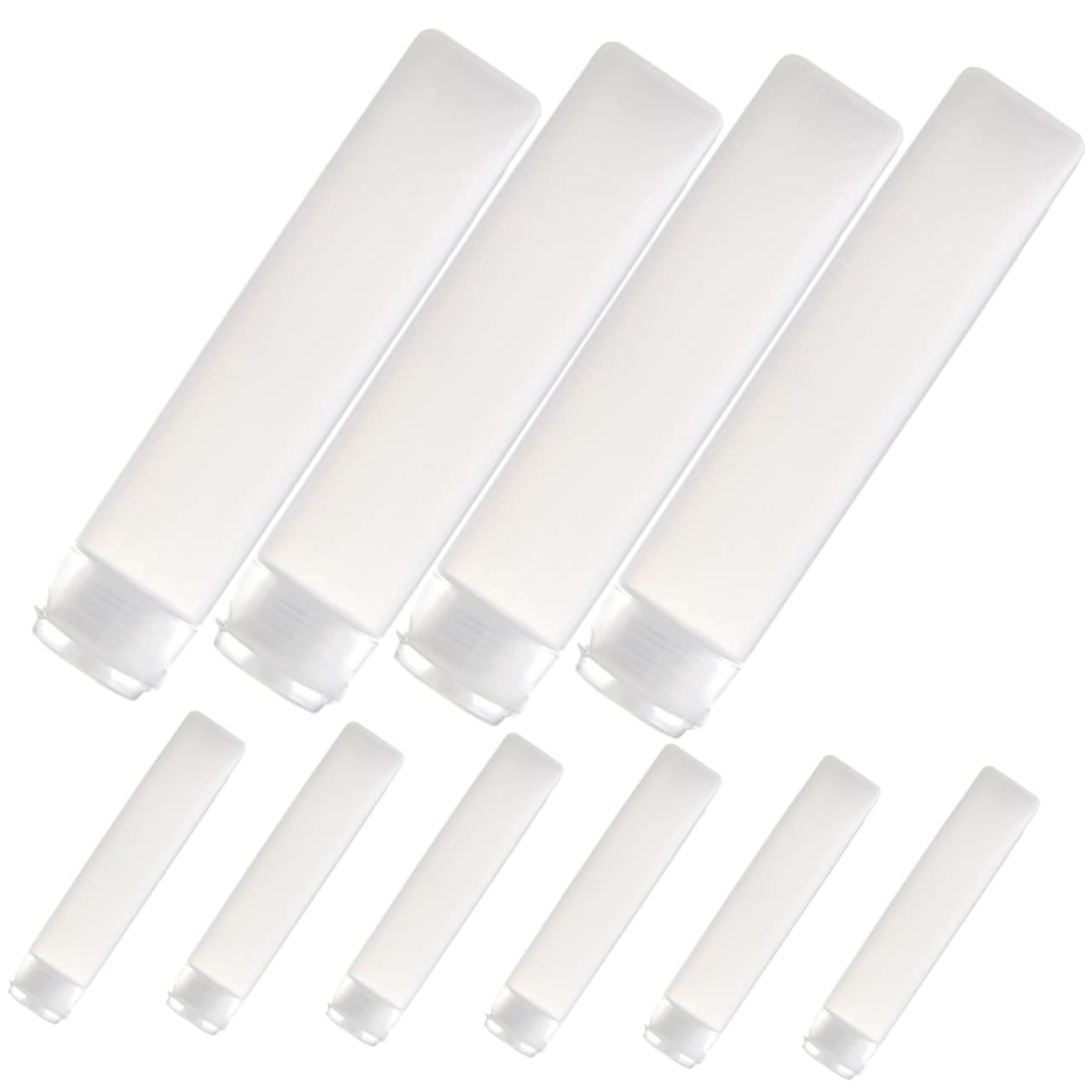 minkissy 20 Pcs Hose Bottle Squeeze Bottle Squeeze Sub Bottle Silicone Toiletry Bottles Empty Makeup Tubes Empty Bottle with Flip Cap Lotion Squeeze Tubes Portable Travel Pp Container
