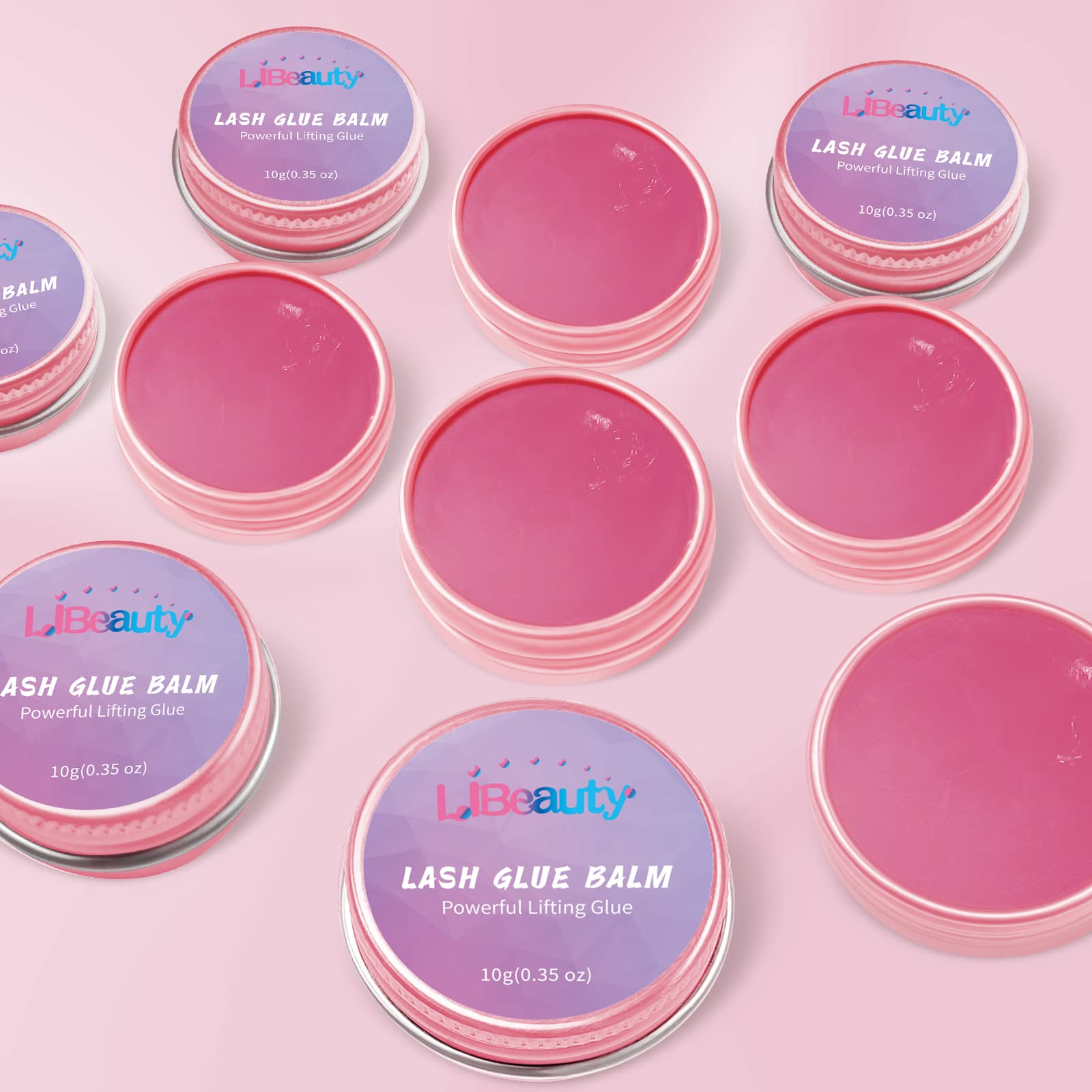 Libeauty Lash Lift Glue Balm Lash Lift Adhesive Strong Sticky Fruit Flavor Eyelash & Eyebrow Perm Glue Balm Brow Lamination Gel