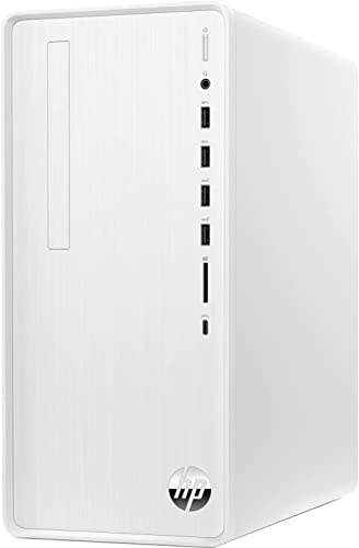 HP Pavilion Business Desktop, 12th Gen Intel 4-Core i3-12100 up to 4.30GHz, 16GB RAM, 1TB PCIe SSD, USB-C, HDMI, VGA, RJ45, WiFi 6, Peripherals, White, Win 11 Pro (Renewed)