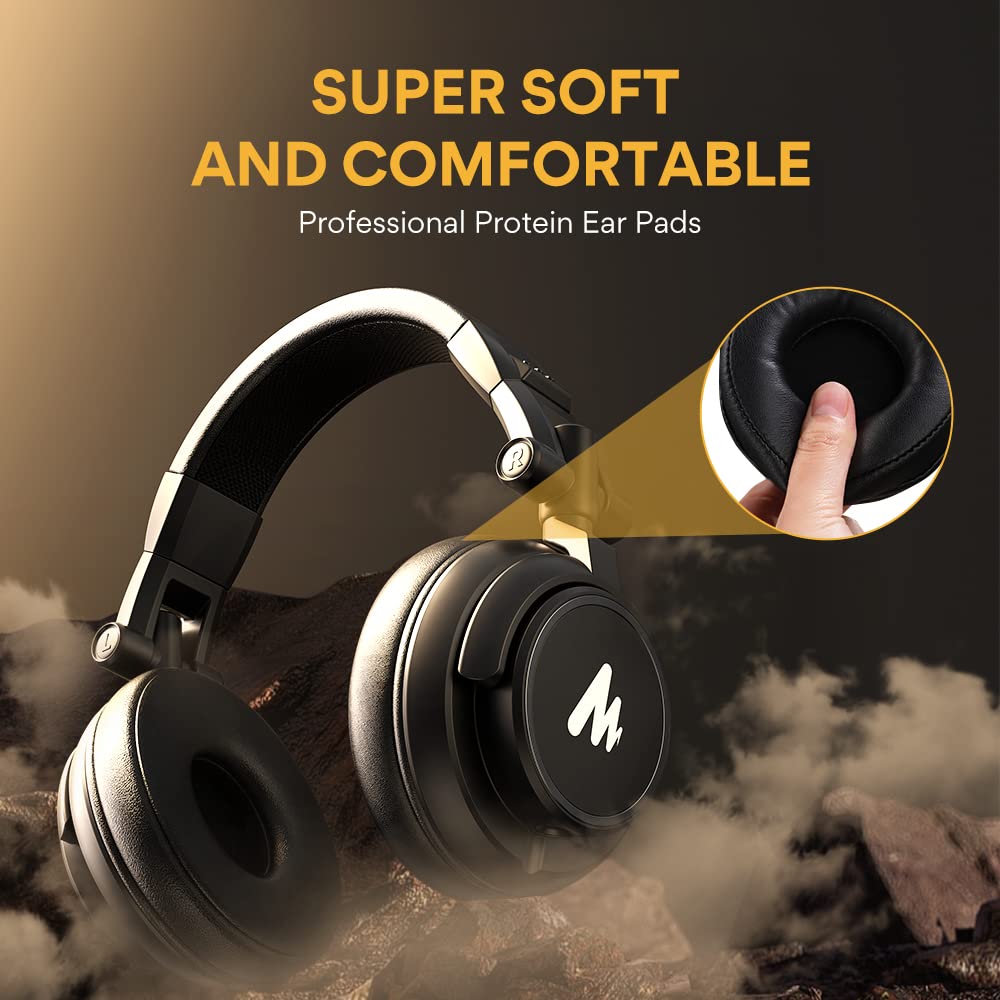 MAONO Podcast Equipment Bundle, AU-PM471TS and AU-A04 PC Computer Mic Kit with AU-MH601 Over-Ear Headphones for Recording, Podcasting, Streaming, YouTube, Twitch, Skype