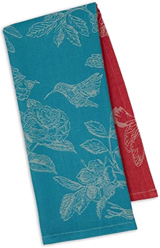 Hummingbird Kitchen Towels | Set of 3 Cotton Decorative Towels for Dish and Hand Drying | 18 inch x 28 inch
