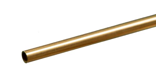 K & S Precision Metals 8128 Round Brass Tube, 5/32" OD