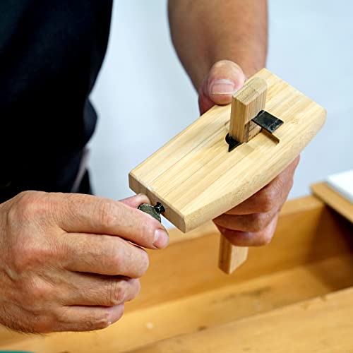 KAKURI Wood Marking Gauge Woodworking Tool 4.75" / 120mm, Japanese Wood Scribe Tool KEBIKI Carpentry Wood Scriber, Made in JAPAN