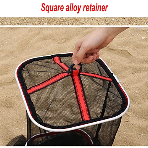 LDCHNH Fish Cage Glued Square Net Cage Outdoor Portable Fishing Bag Quick-Drying Fishermen's Equipment