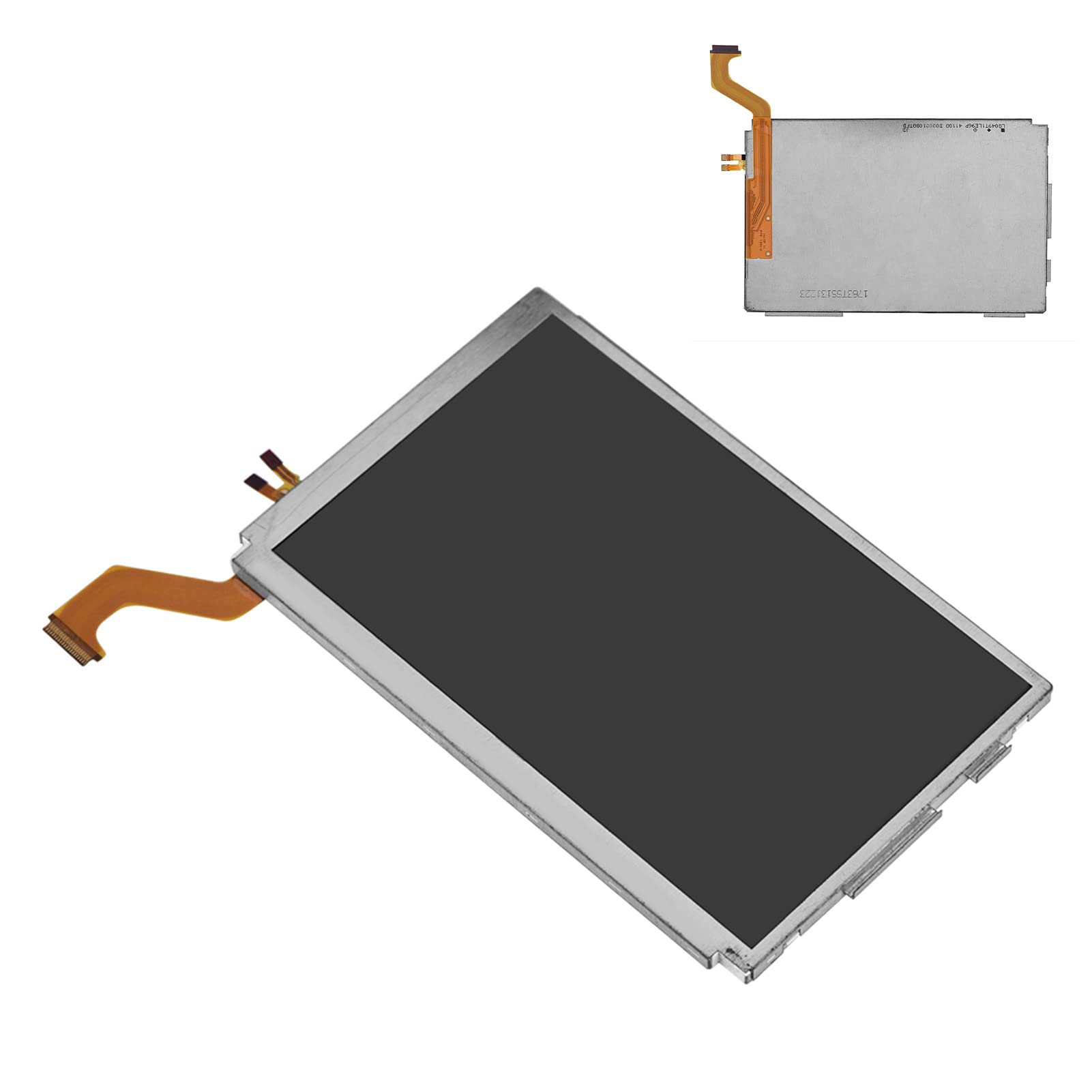 KOSDFOGE Glass Replacement Parts Accessories Top Upper LCD Screen Display Compatible with 3DS XL System Games