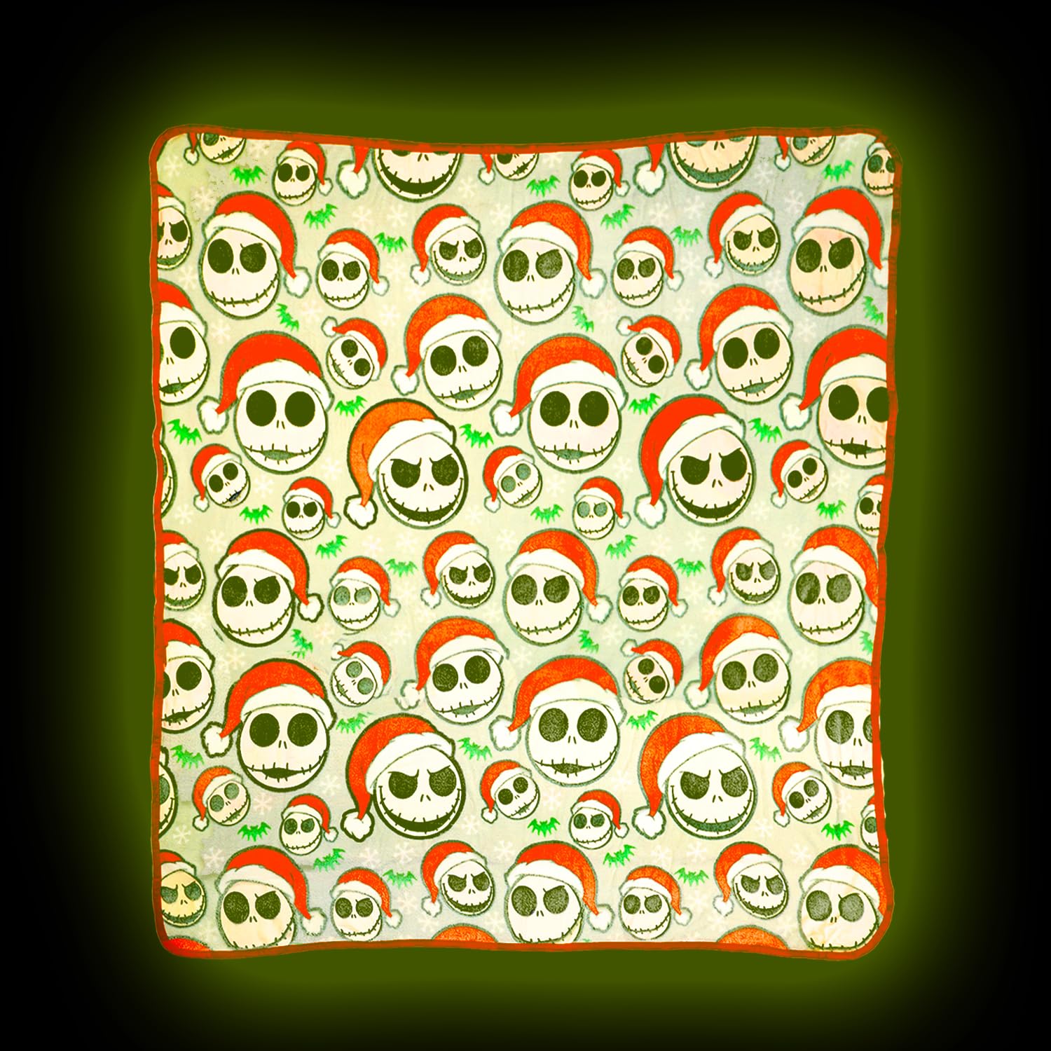 Nightmare Before Christmas Throw Blanket - Jack Skellington Blanket Kids Bundle Includes 60" x 90" Nightmare Before Christmas Throw Plus Stickers | Nightmare Before Christmas Blanket for Kids
