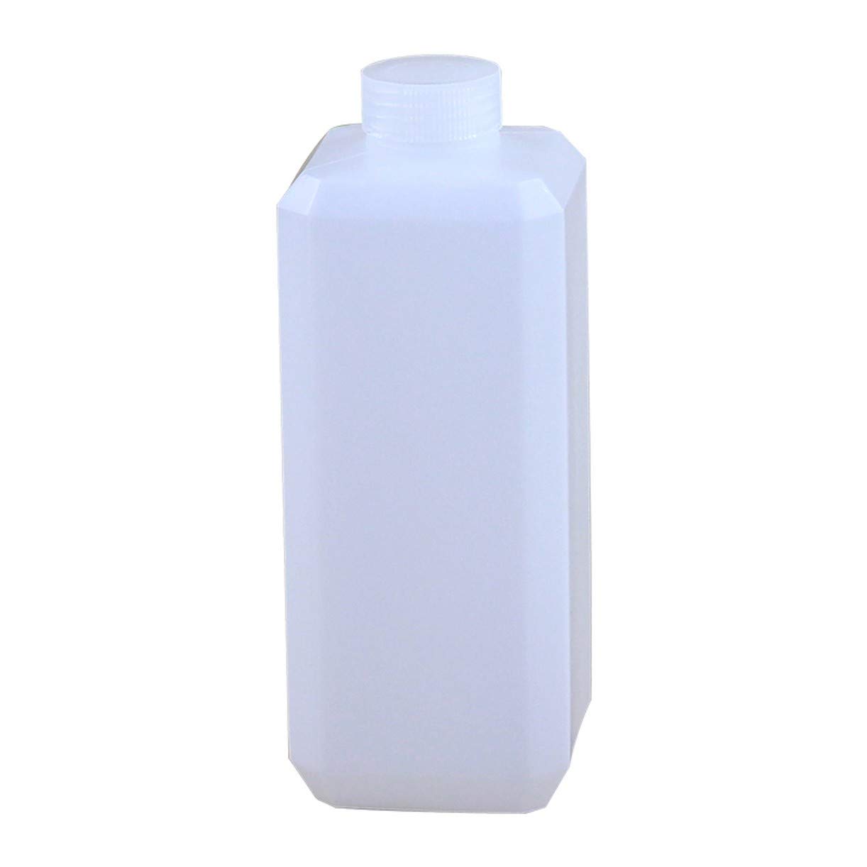MUGgYz 10-Pack (500ml) Empty Square Plastic Bottle with Lid for Liquid Oil Reagent Food Grade HDPE Container Leakproof Refillable Bottles