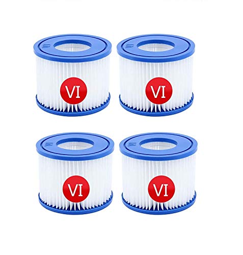 LONGZI Type VI spa Filter Replacement Cartridge, for hot tub Filters,4PCS