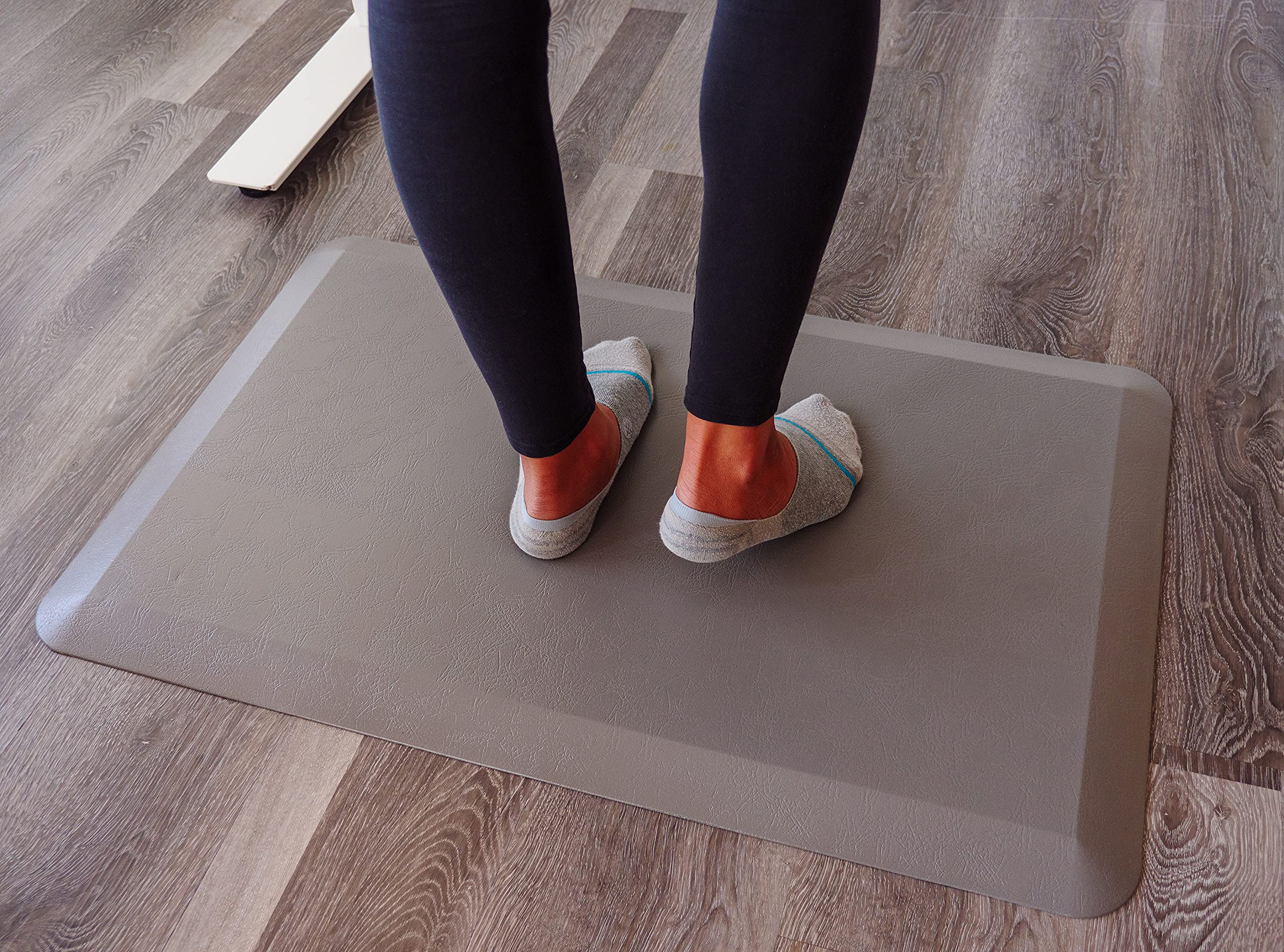KAF Home Anti Fatigue Floor Mat - Cushioned Comfort Mat, Perfect for Kitchen, Standing Desk, Garage and Workshop - 3/4 Inch Thick Non-Slip, Durable, and Stain Resistant Comfort Mat (Gray, 20x32)