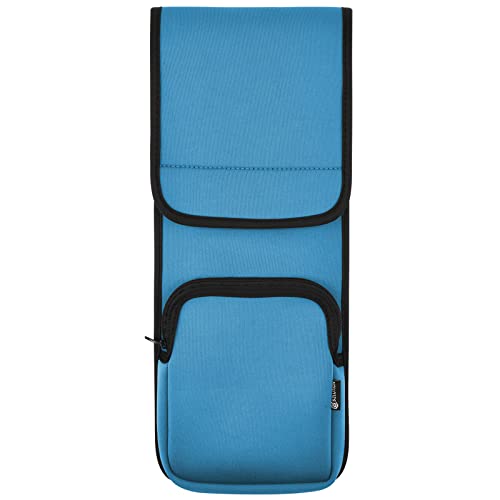 Keyboard Sleeve Travel Storage Pouch for Wireless Large Size Slim Mechanical and Gaming Keyboards Arteck Microsoft Logitech (17.5 Up to 20 Inch) - Adjustable Height Neoprene Keyboard Case (Blue)
