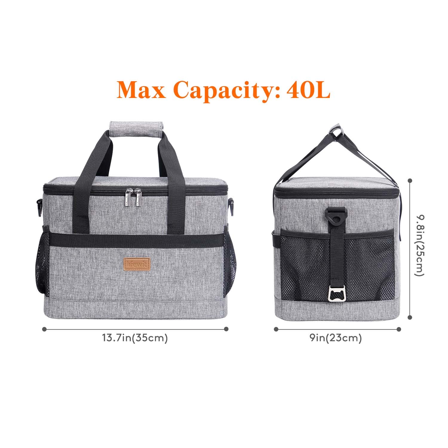 Lifewit 20L Cooler Bag, Bundle with 20L Cooler Bag, Grey