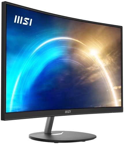 MSI Pro MP272C, 27", 1920 x 1080 (FHD), Curved VA, 75Hz, FreeSync, TUV Certified Eyesight Protection, 1ms, HDMI, Tilt