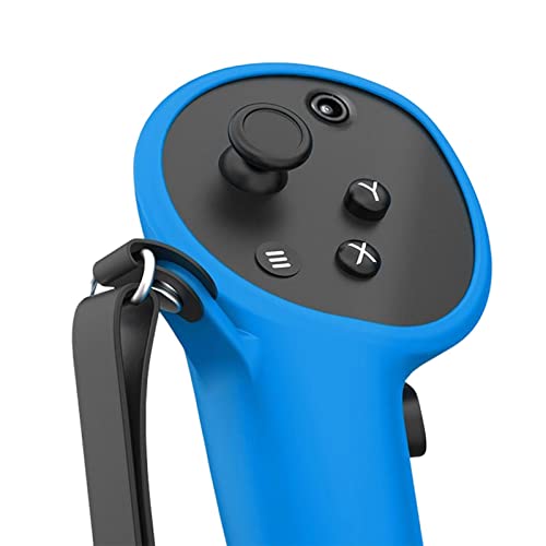 KOZEEY 2Pieces Controller Protective Cover,Shock Resistance, Touch Controller Grip Cover, Accessories Handle Protector Case for, Blue
