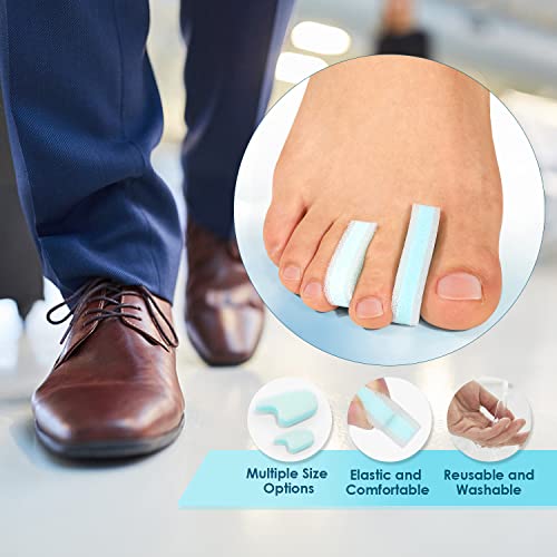 Kimihome 12 Packs Foam Toe Separator,Toe Gasket-Redress Overlapping Toes, Prevent Friction and Release Pressure, Relieve The Pain Caused by Bunions