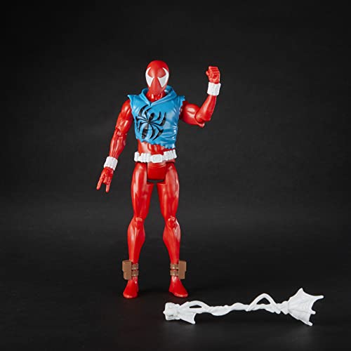 Marvel Spider-Man: Across The Spider-Verse Scarlet Spider Toy, 6-Inch-Scale Action Figure with Web Accessory, Marvel Toy for Kids Ages 4 and Up