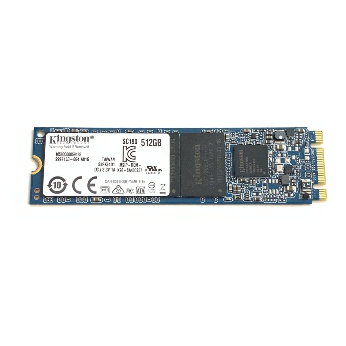 Kingston SSD 512GB M.2 2280 SATA 6 Gb/s SC180 Series Solid State Drive for Dell HP Lenovo Laptop Desktop Workstation