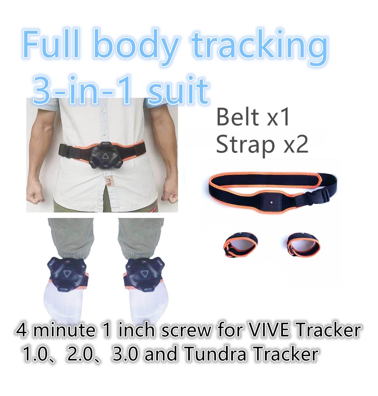 JADERY vive tracker straps and belt 3 in 1 vr full body tracking tundra tracker straps